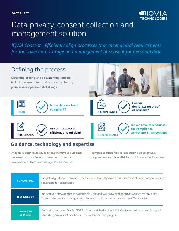 Data Privacy Consent Collection and Management Solution - IQVIA
