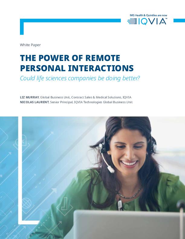 The Power of Remote Personal Interactions - IQVIA